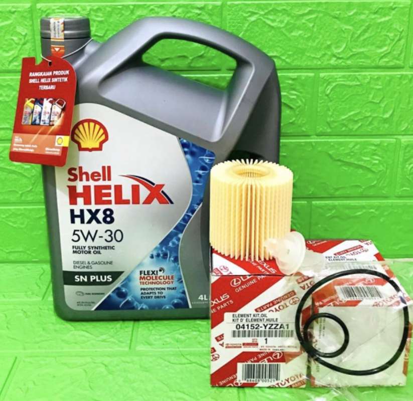 Jual Oli Shell Helix Hx8 5w-30 4l Paket Filter Oli New Lexus Rx270 ...