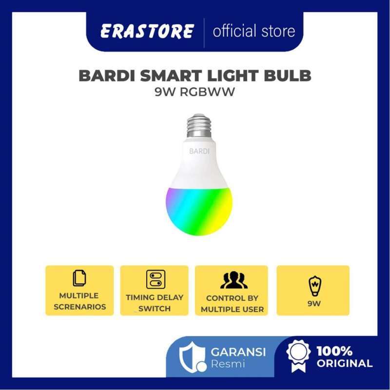 Jual Bardi Smart Light Bulb 9w Rgbww Di Seller Erastore - Erastore ...