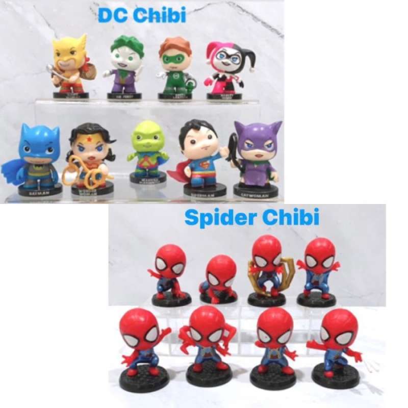 Promo ACTION FIGURE DC CHIBI WONDER WOMAN BATMAN JOKER SUPERMAN HARLEY ...