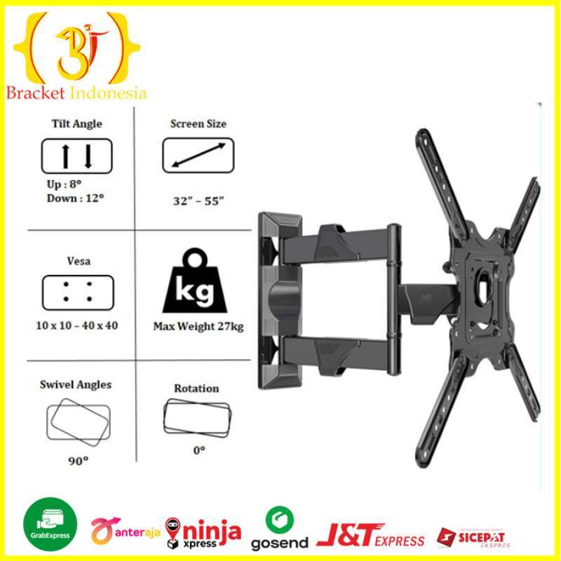 Promo Bracket TV 32 - 55 inch, Full Motions Cantilever Mount NB P4 ...