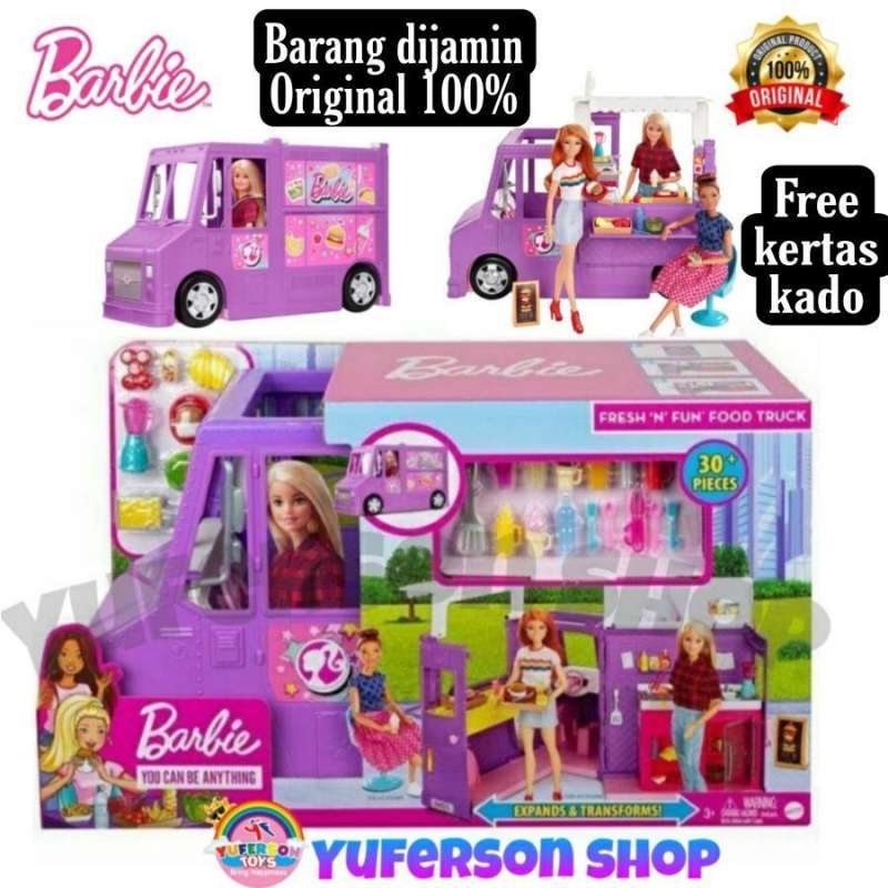 Jual Barbie Fresh N Fun Food Truck Mobil Boneka Doll Playset di Seller ...