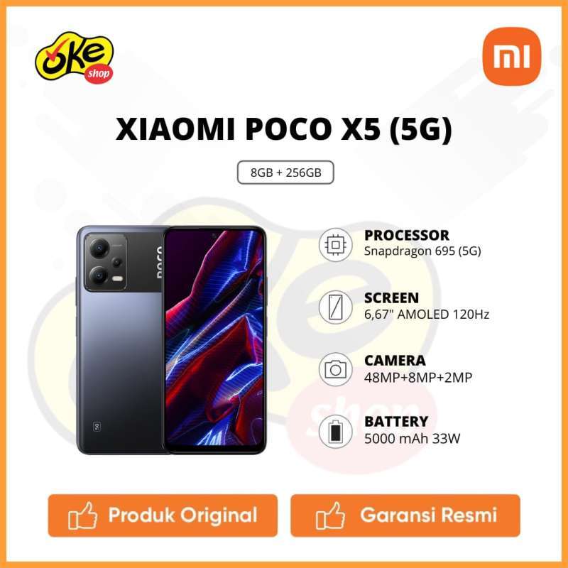 Jual Xiaomi Poco X5 5G 8 256GB Black Di Seller Okeshop O2O Official Store Gudang MASTRO
