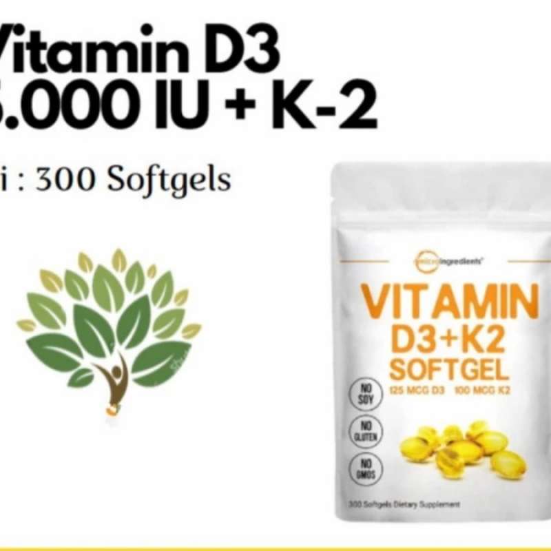 Jual Vitamin D3 K2 Isi 300 Softgel Di Seller Anes Medika Center - Tugu Selatan, Kota Jakarta ...