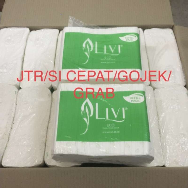 Promo Tissue Livi ECO Facial Refill 600 Sheet ( 1 dus isi 24 pak ...