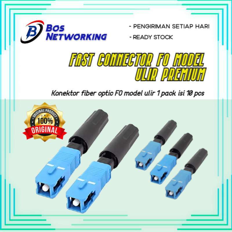 Jual Konektor Fiber Optik SC UPC SOC Fiber Optic Model Ulir High ...