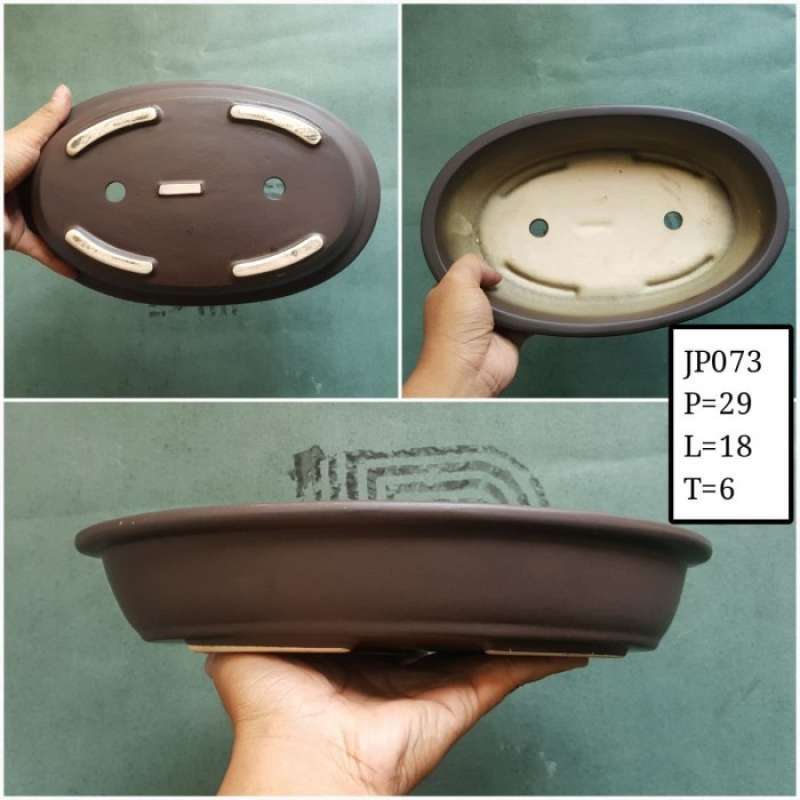 Jual Pot Keramik Oval JP073 di Seller Rumahku Idamanku - Kukusan, Kota Depok | Blibli