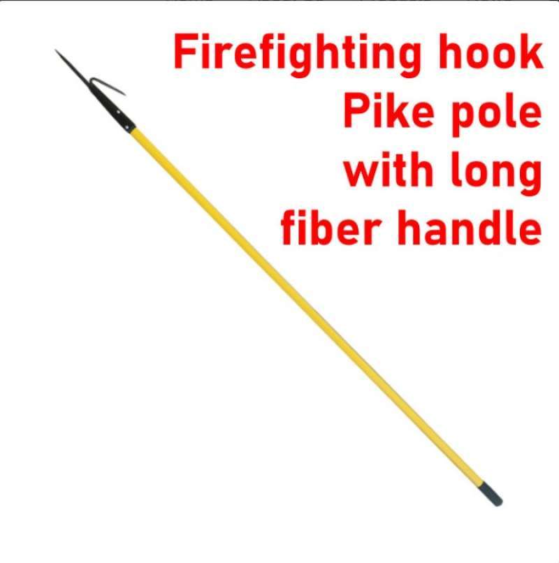 Promo Firefighting hook PIKE POLE with long fiber handle Fire fighting ...