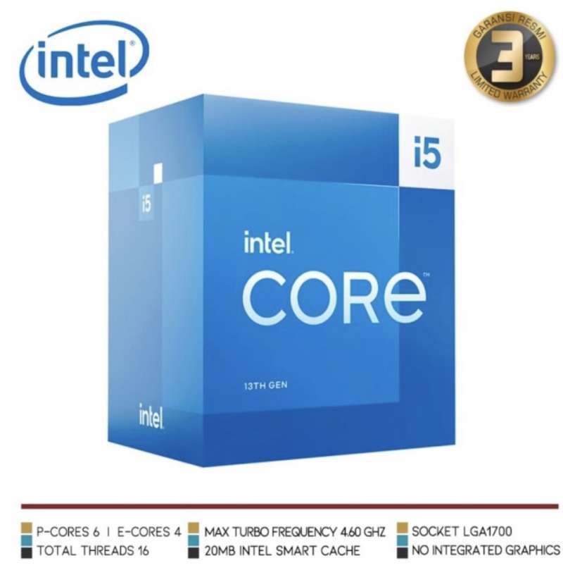 Jual Intel Core I5-13400f Box Cpu Processor 10 (6p+4e) Core Lga 1700 ...