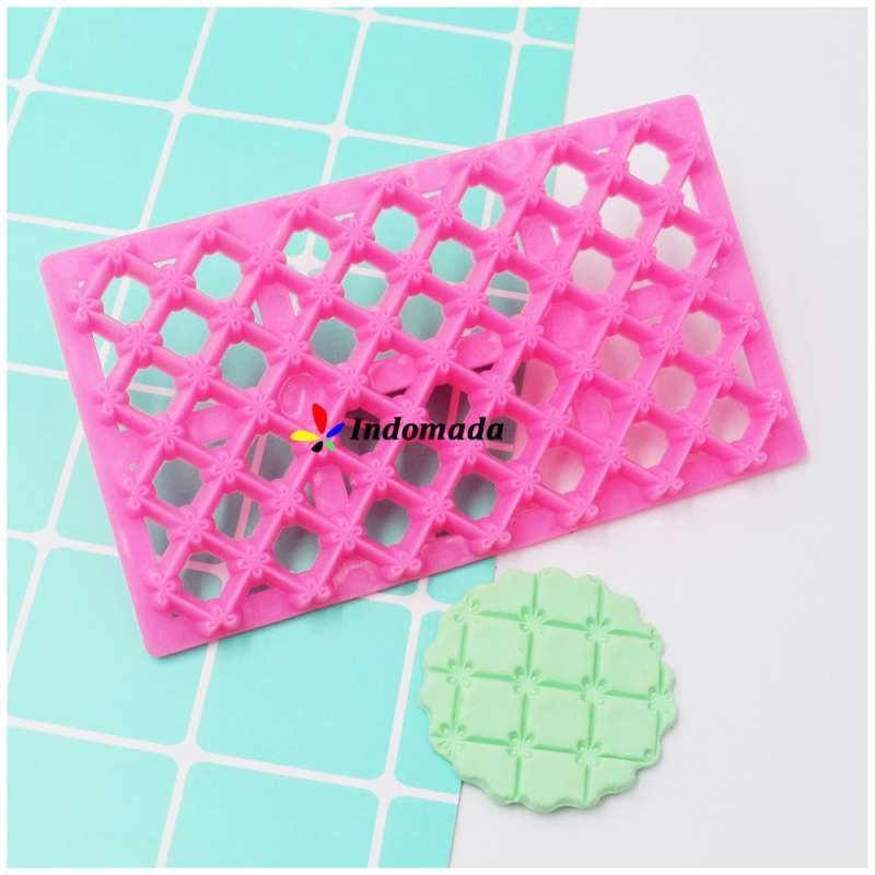 Jual Indomada Quilting Embosser Fondant Stamp Cutter Bunga 4 Kelopak ...