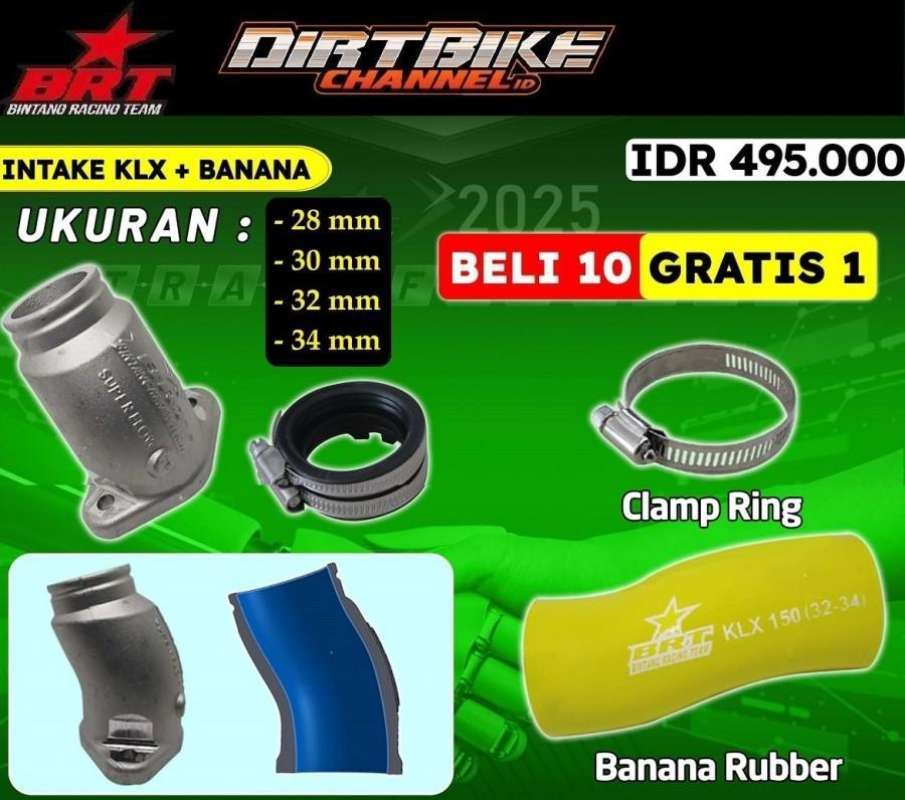 Jual Filter Udara Banana & Intake BRT KLX 150 Dtracker 150 SUPER FLOW di Seller DIRT BIKE ...