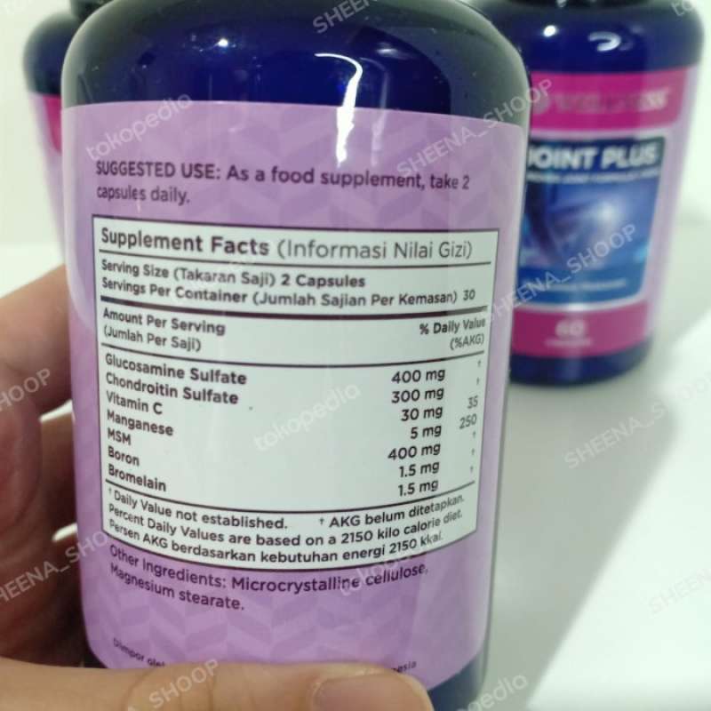 Jual Wellness Joint Plus With Msm 60 Kapsul Join Formula Di Seller Anes ...