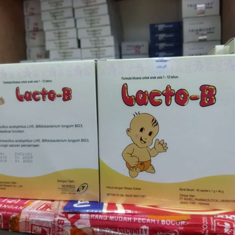 Promo lacto b 10 sachet probiotik diare box @40 sachet Diskon 33% di ...