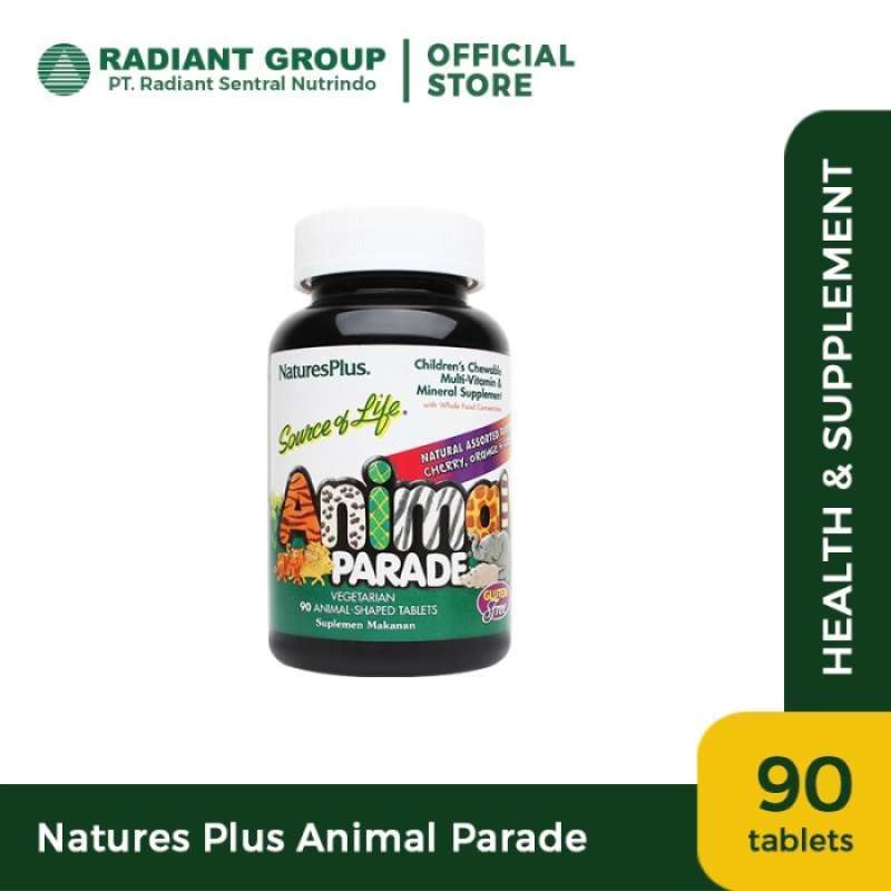 Jual Natures Nature's Plus Sol Animal Parade 90 Tablet - Multivitamin ...