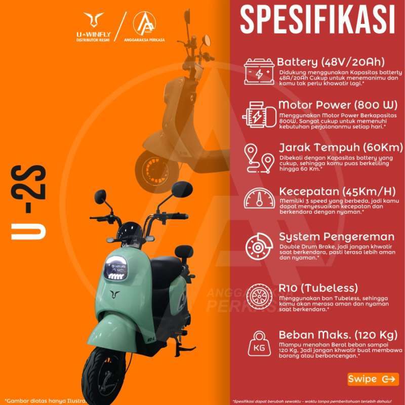 Promo Sepeda Listrik UWINFLY U2S GARANSI RESMI - Ambil Di Tempat Exclude AKI Biru Diskon 2% di ...
