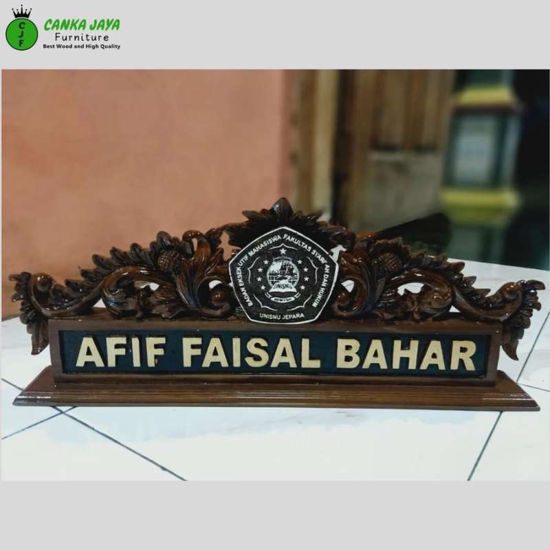 Jual CANKA - Papan Nama Kayu Ukir Asli Jepara Murah (Label, Dinas ...