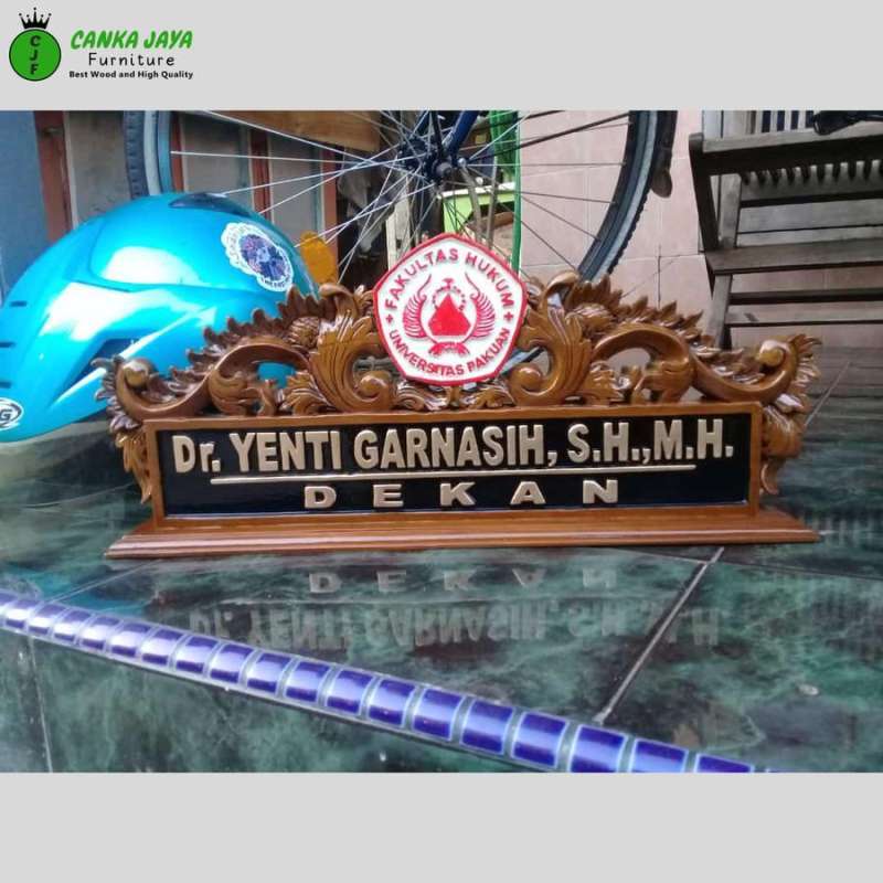 Jual CANKA - Papan Nama Kayu Ukir Asli Jepara Murah (Label, Dinas ...