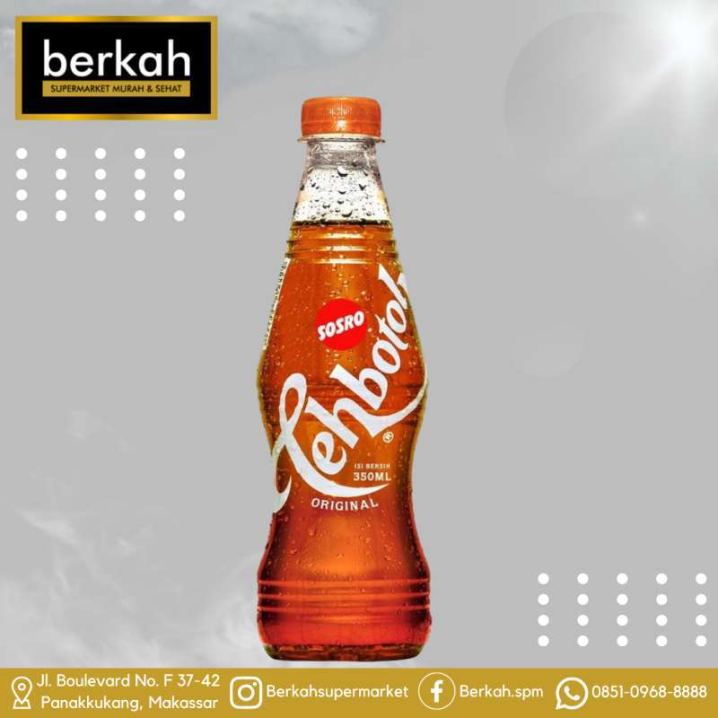 Promo SOSRO TEH BOTOL ORIGINAL 350 ML Diskon 1% di Seller Berkah ...