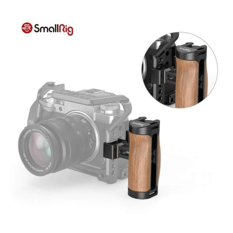 Jual SmallRig Wooden NATO Side Handle (with Quick Release NATO Rail ...