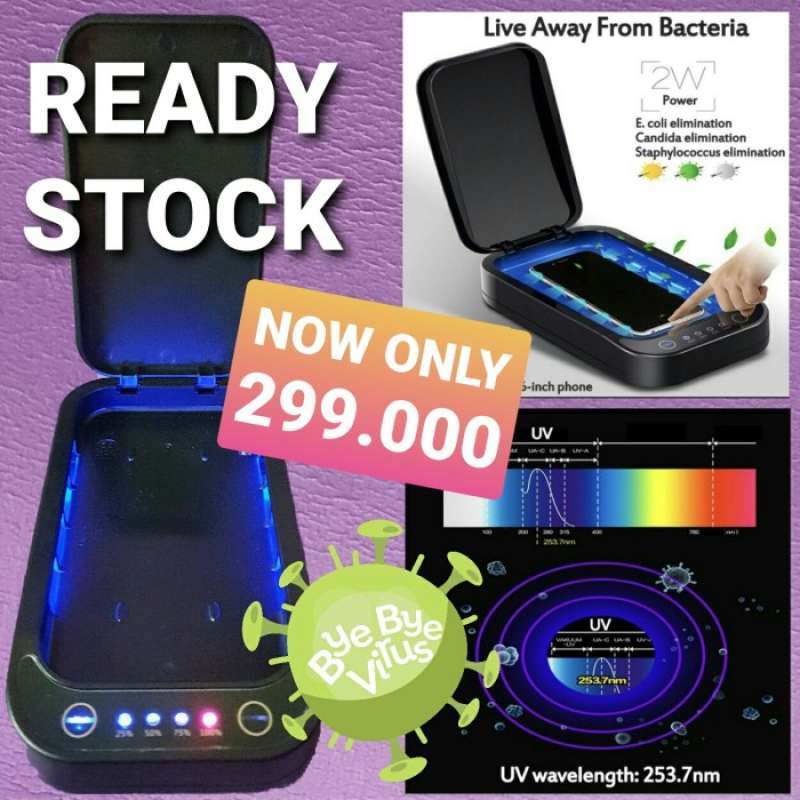 Jual Ready Stylish Black Uv Ultraviolet Sterilizer Portable Lamp/lampu Box Di Seller Cutseals ...