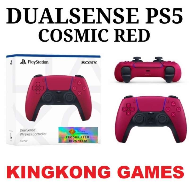 Promo Stik Ps5 Dualsense Cosmic Red Ps5 Wireless Controller Original ...