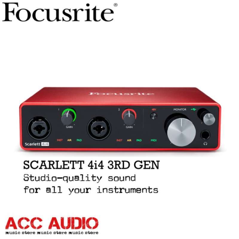Promo Focusrite Scarlett 4I4 3Rd Gen Usb Audio-Interface Diskon 17% di ...