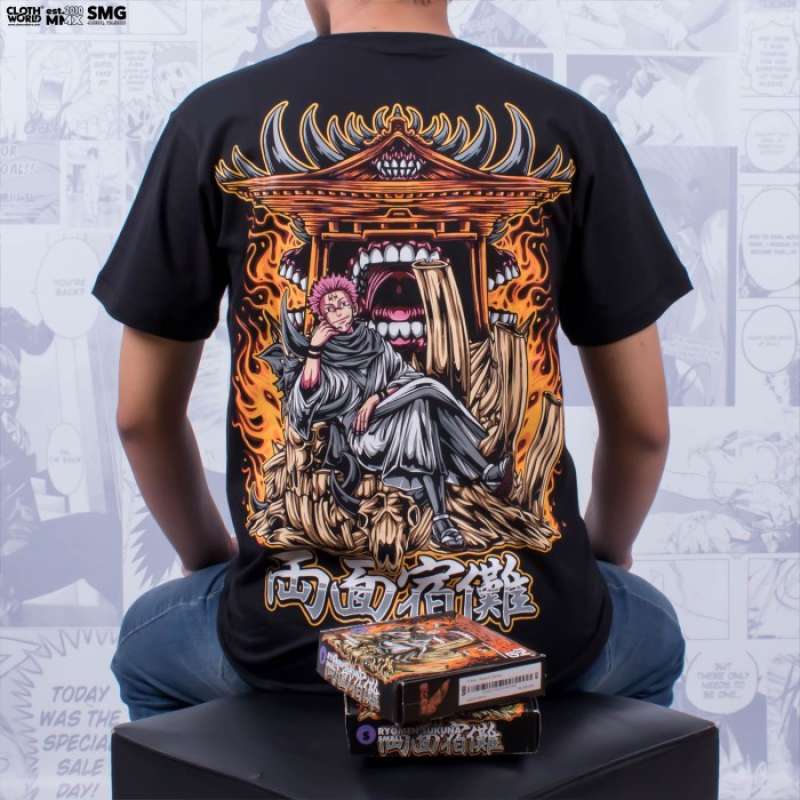 Ryomen Sukuna Jujutsu Kaisen Anime T Shirt Limited Edition Hot Sex