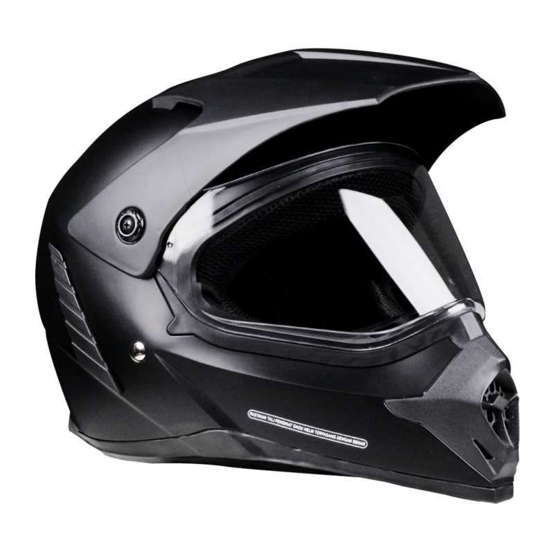 Promo Helm Full Face Cargloss FSM Former SuperMoto Black Doff - L ...
