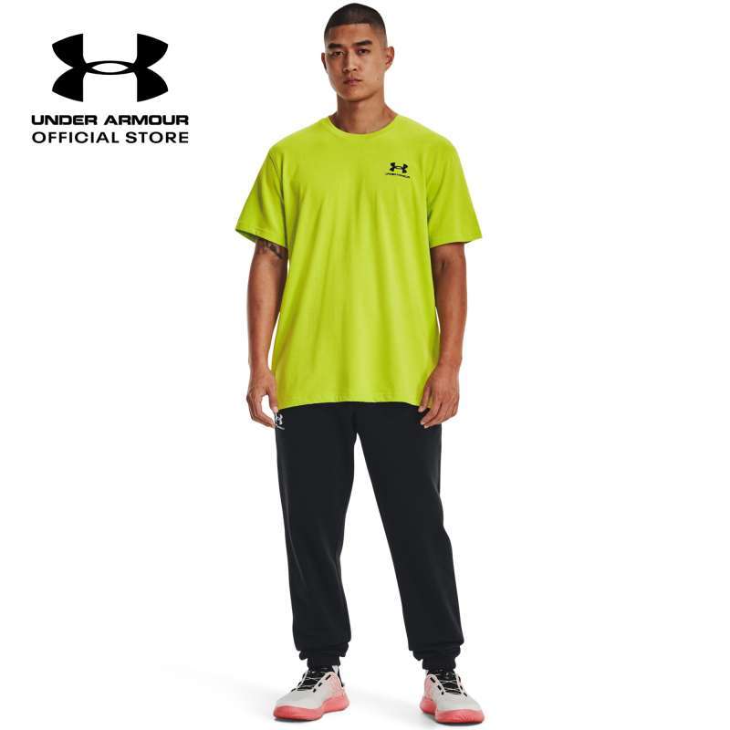 Promo Under Armour Mens Training Logo Embroidered Heavyweight Lengan ...