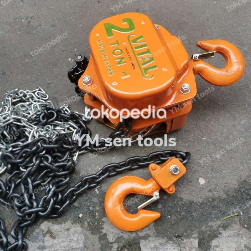 Jual Takel Chain Block 2 Ton x 3 Meter High Quality VITAL Made in japan ...