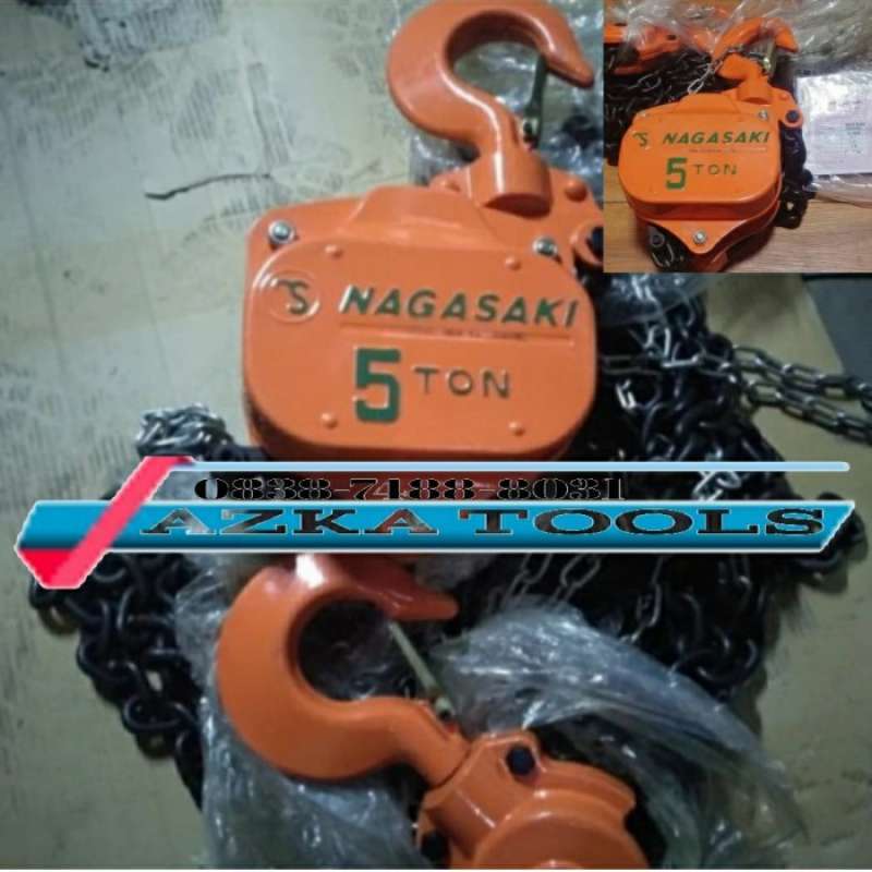Jual Takel 5 Ton 5 Meter Chain Block Nagasaki 5ton X 5meter Madein ...