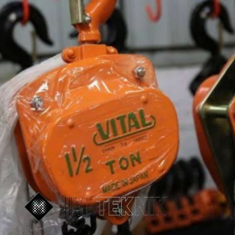 Promo VITAL chain block takel 1,5 Ton rantai 5 meter Japan Diskon 23% ...