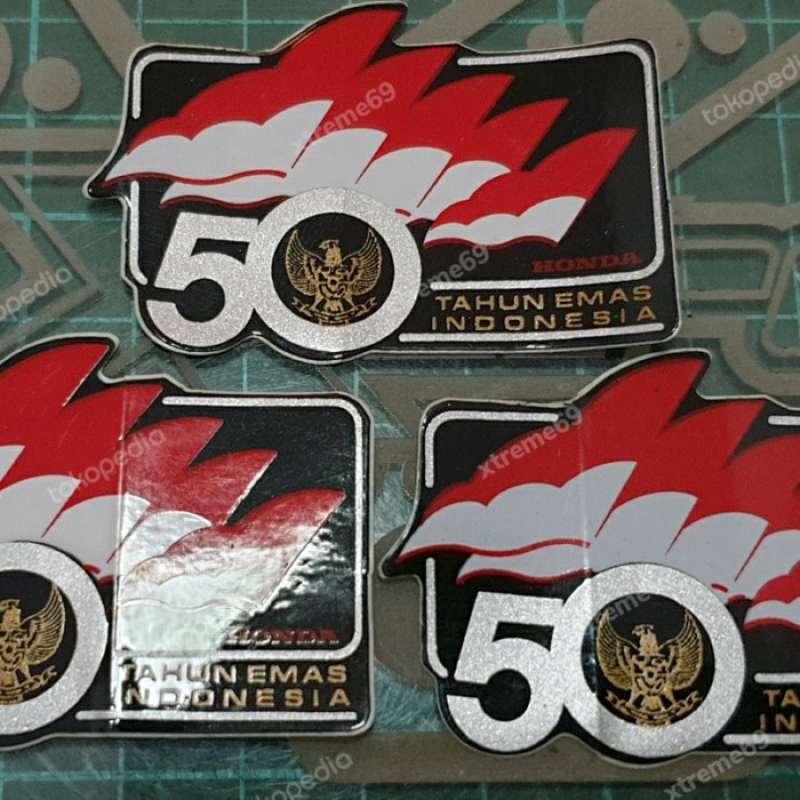 Promo Sticker stiker 50 tahun emas original Honda Diskon 23% di Seller ...