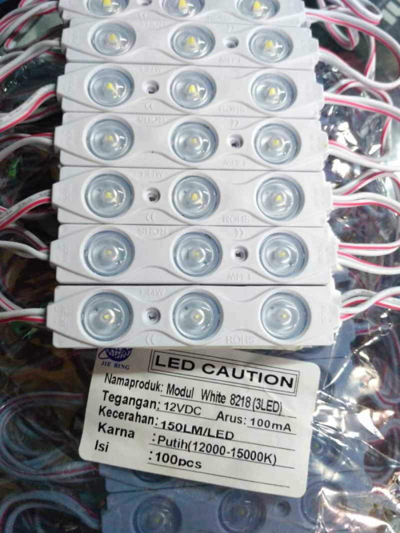 Promo Lampu LED Modul 3 Mata 8218 1,5W 12V Diskon 23% di Seller SBY ...