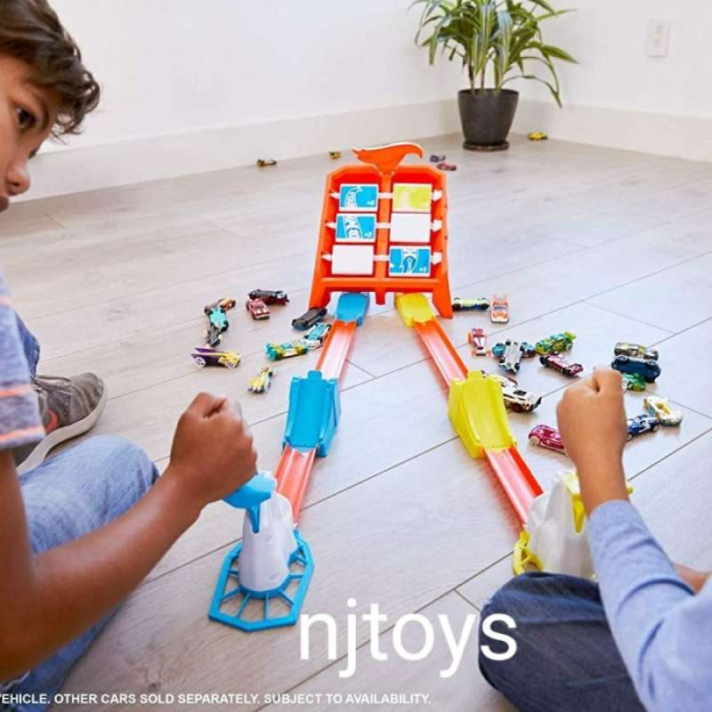 Promo Hot Wheels Launch Across Challenge Trackset Playset Diskon 23% di ...