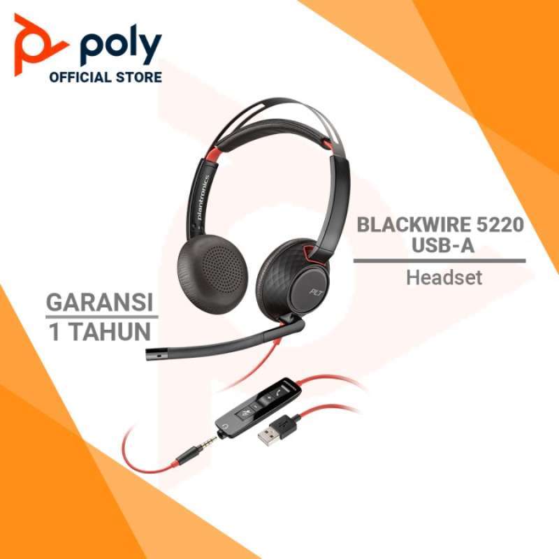 Jual Poly Blackwire C5220 Headset Usb-a Stereo Di Seller Gamma Store ...