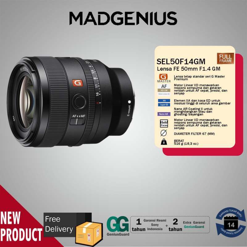 Promo SONY FE 50mm F1.4 GM / Lensa Sony G Master Fix 50mm / Lensa ...