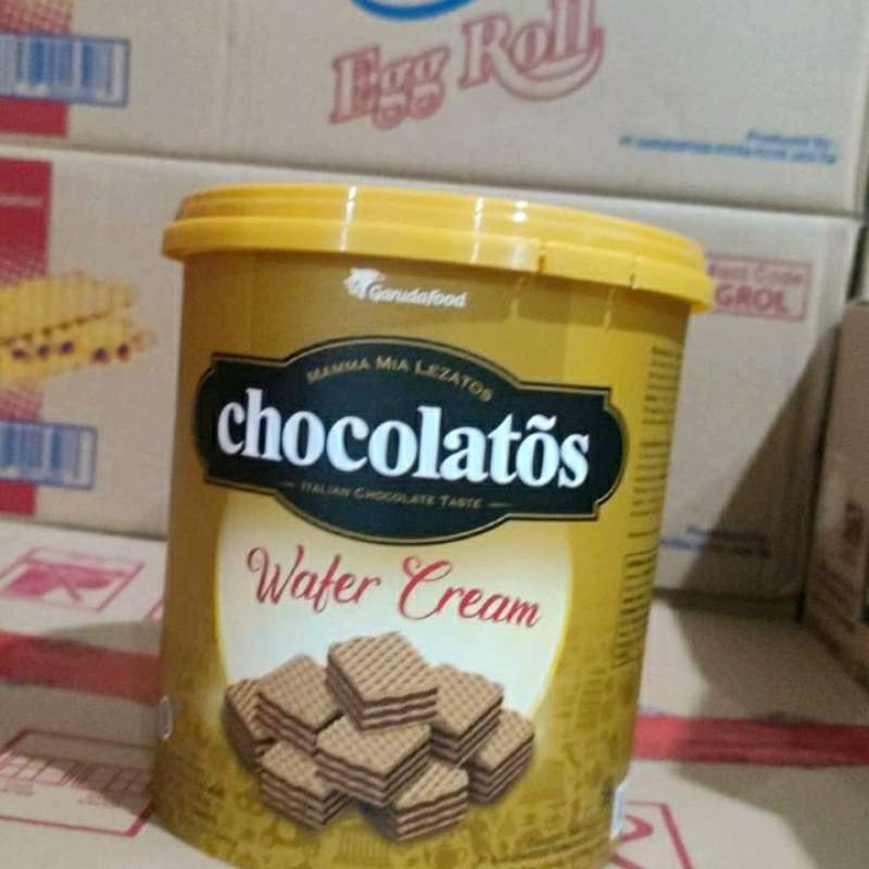 Jual Gery Wafer Roll Dan Ekstrudat Toples Rasa Cokelat Kue Lebaran Enak ...