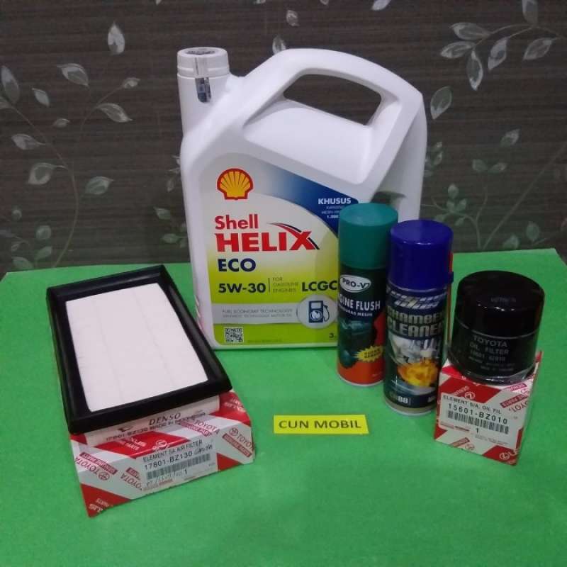 Promo Paket oli mesin Shell ECO 5W-30 API SN Calya, Sigra ada 5 macam ...