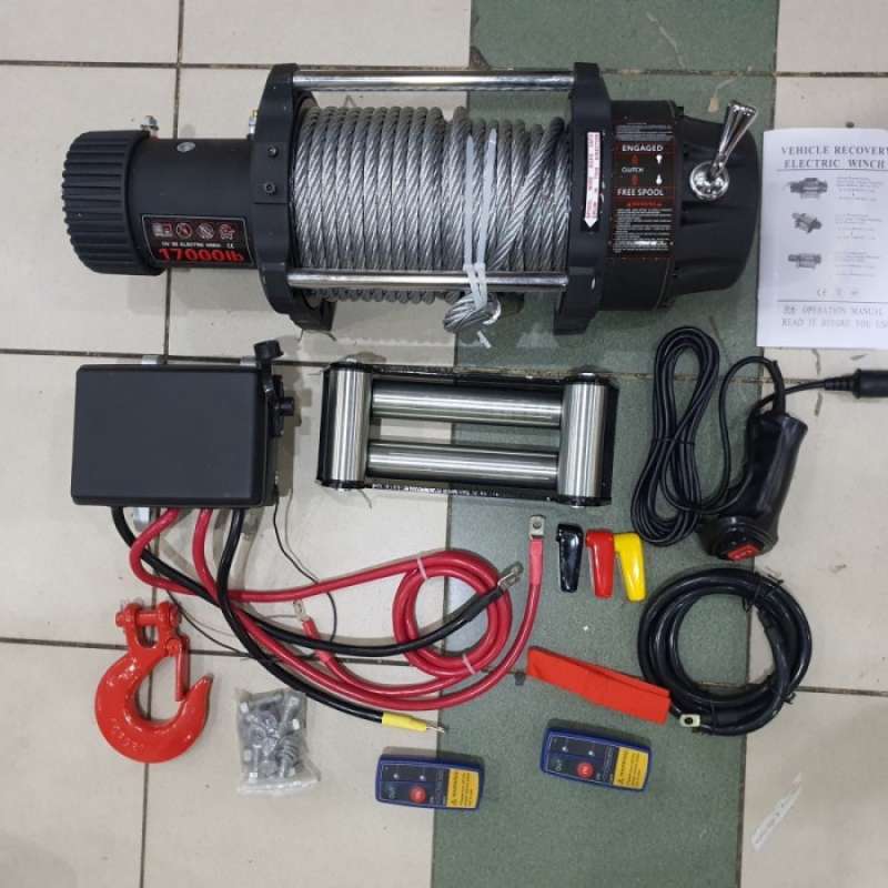 Promo ELECTRIC WINCH HOIST 17000 LBS - KATROL ELEKTRIK 12V 8000 KG ...