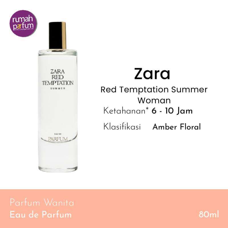 Jual Zara Red Temptation Summer Woman 80 Ml Di Seller Rumah Parfum Official Store - Cengkareng ...
