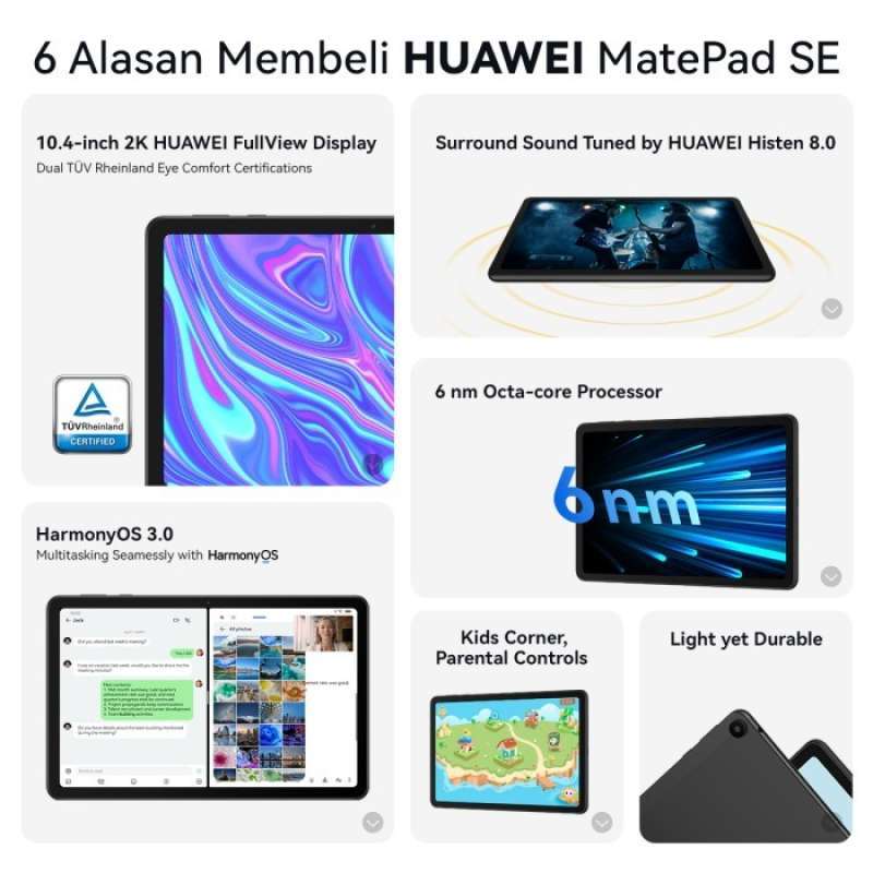 Promo Huawei Matepad Se 10.4 Tablet 4/64gb Garansi Resmi Diskon 10% Di ...