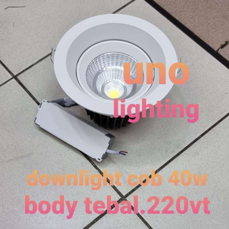 Promo downlight cob 4000k 40watt 40w / ceiling plafon 40 watt natural 220v Diskon 23% di Seller ...