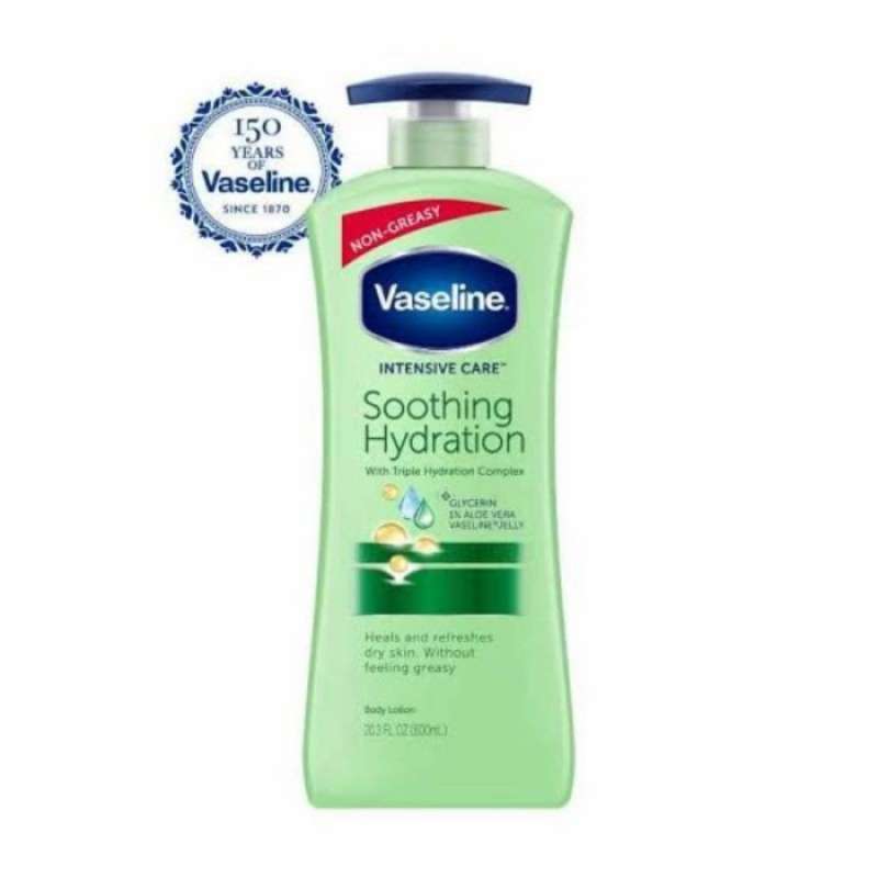 Promo VASELINE INTENSIVE CARE SOOTHING HYDRATION BODY LOTION 600 ML ...