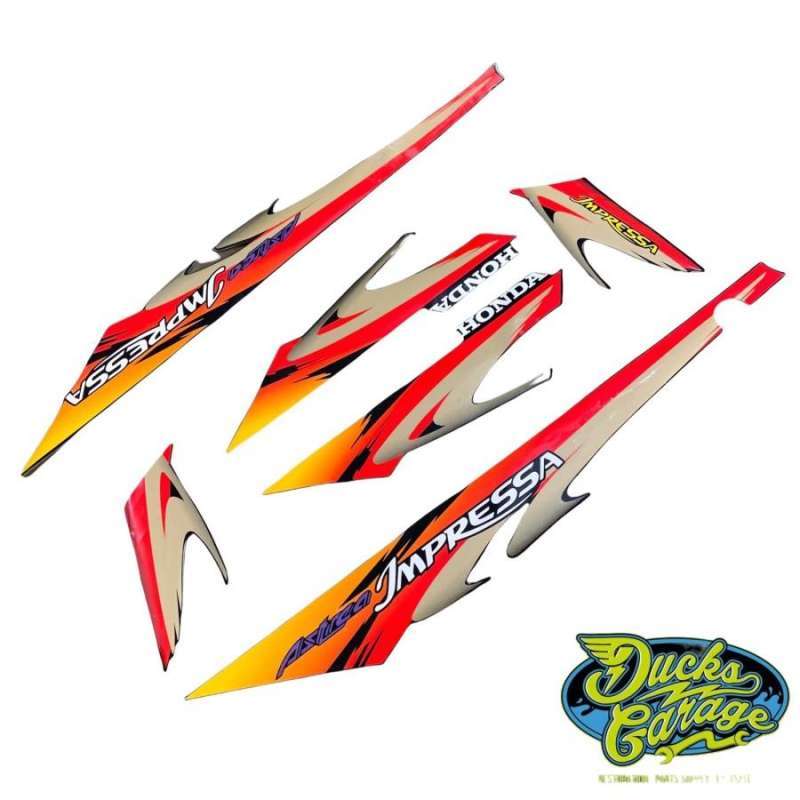 Promo Striping Sticker Stiker Body Honda Astrea Impressa Detail ...