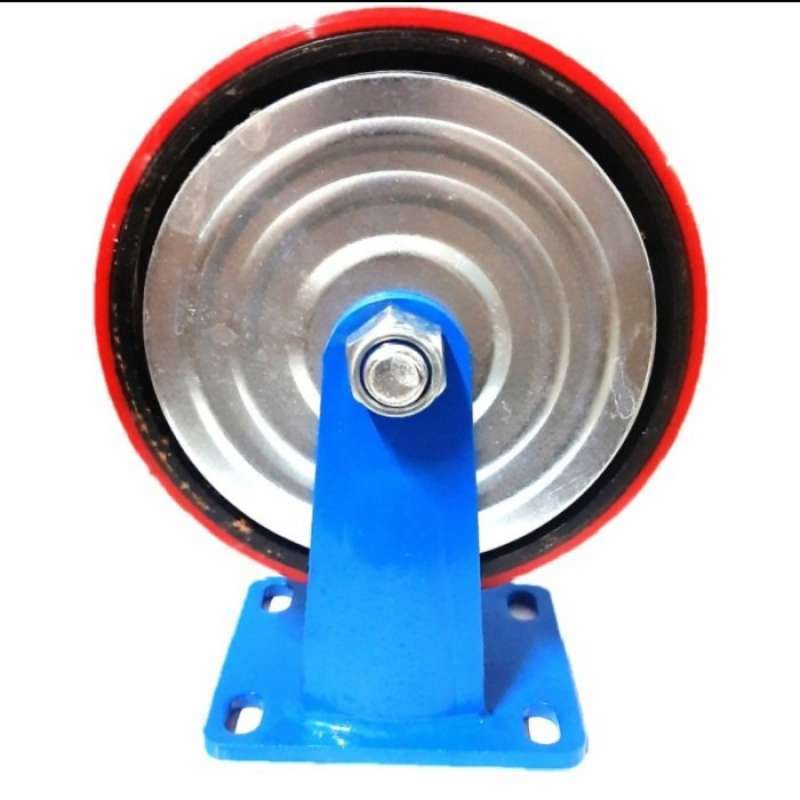 Promo Roda Pu Super Heavy Duty 10 inch TAIWAN Mati / Lurus Diskon 23% ...