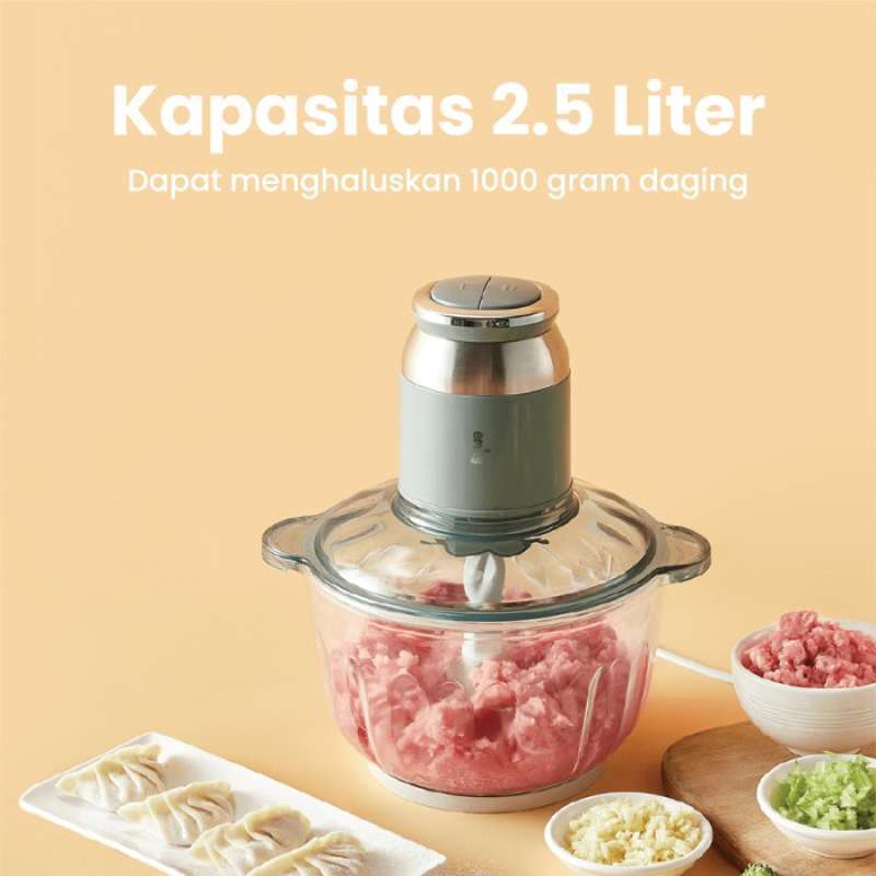 Jual Emily Electric Food Chopper 2.5l / Alat Perajang Makanan Elektrik ...
