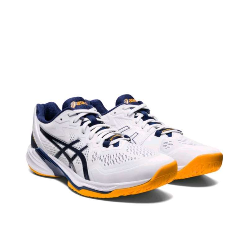 Jual Sepatu Voli Asics Sky Elite Ff Mt 2 Volley White Navy 100% ...