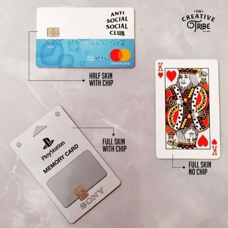 Jual Sticker Skin ATM Card Ticket - Vinyl Debit Credit Boarding Pass ...