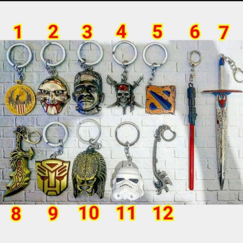 Jual Oem Dota Starwars Transformers Warcraft God Of War Keychain Di ...