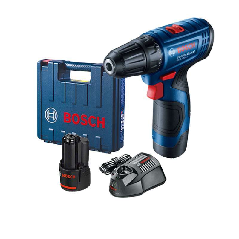 Promo Bosch Cordless Drill Screwdriver / Bor Obeng Baterai 12Volt GSR ...